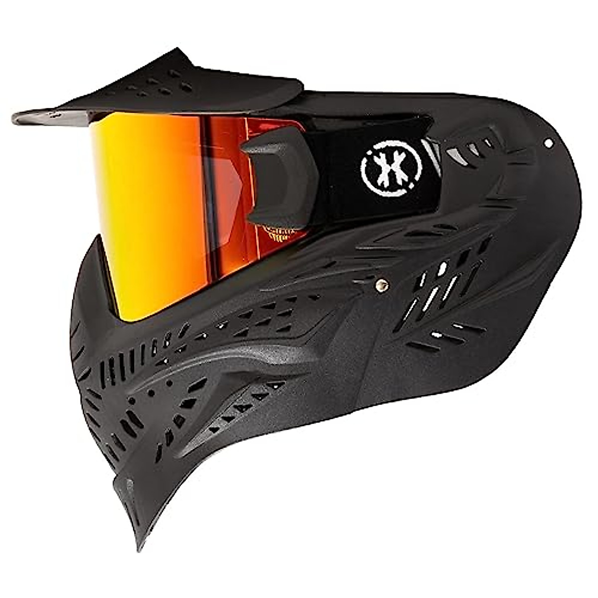 HK Army HSTL Goggle Paintball Airsoft Mask with Anti Fog Thermal Lens (Black/Fire Lens)