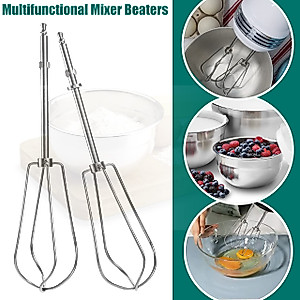 Hand Mixer Beaters Replacement for Cuisinart - CHM Series HM-50 HM-70 CHM-3 CHM-7PK Hand Mixer, Stainless Steel Turbo Beater Parts # CHM-BTR Whisk Attachments - Set of 2