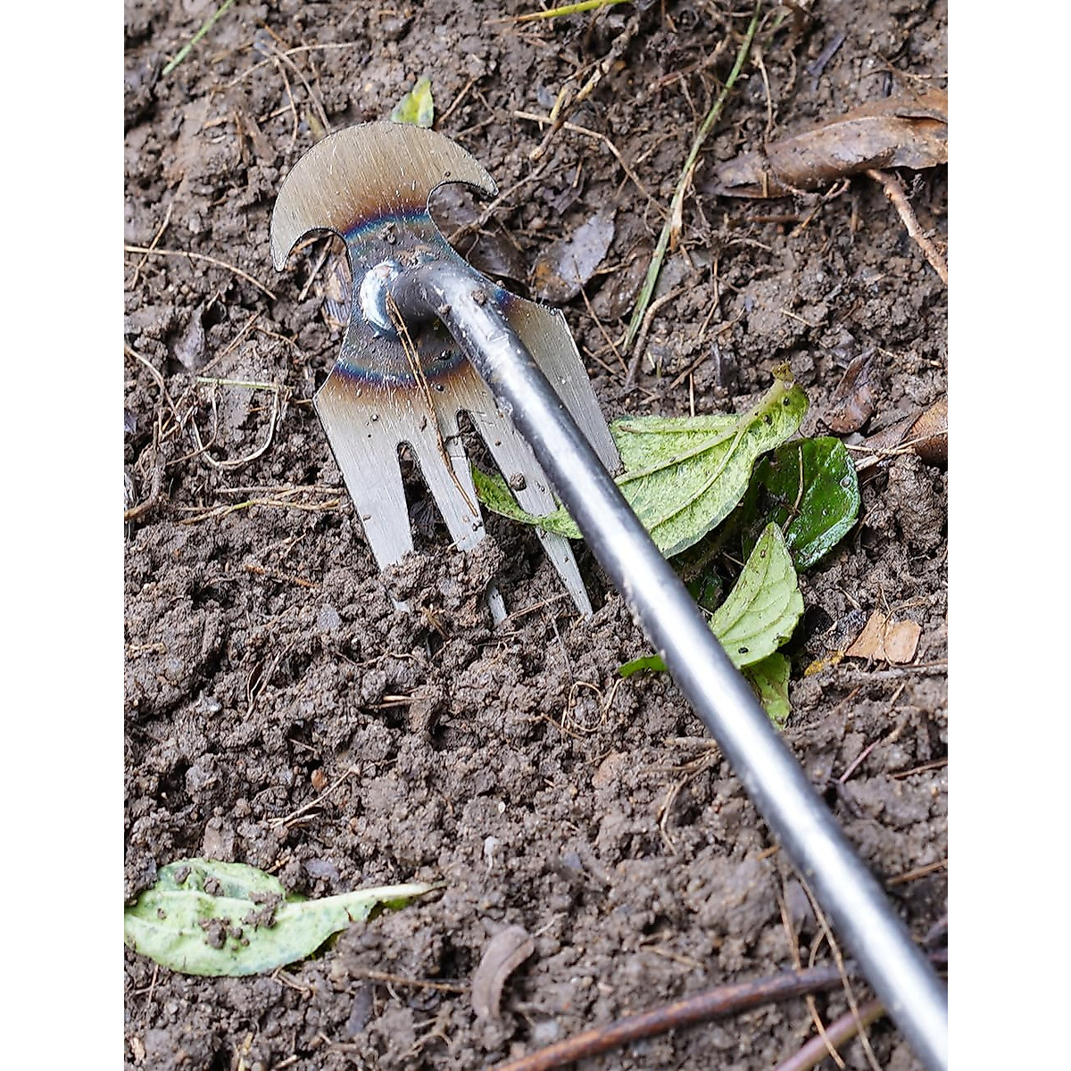New Weeding Artifact Uprooting Weeding Tool, 16 Inch Weed Puller with 4 Teeth Manganese Steel Forged Hand Weeder, Say Goodbye to The Weeds with Weed Remover Hand Tool for Your Garden, Yard, and Farm