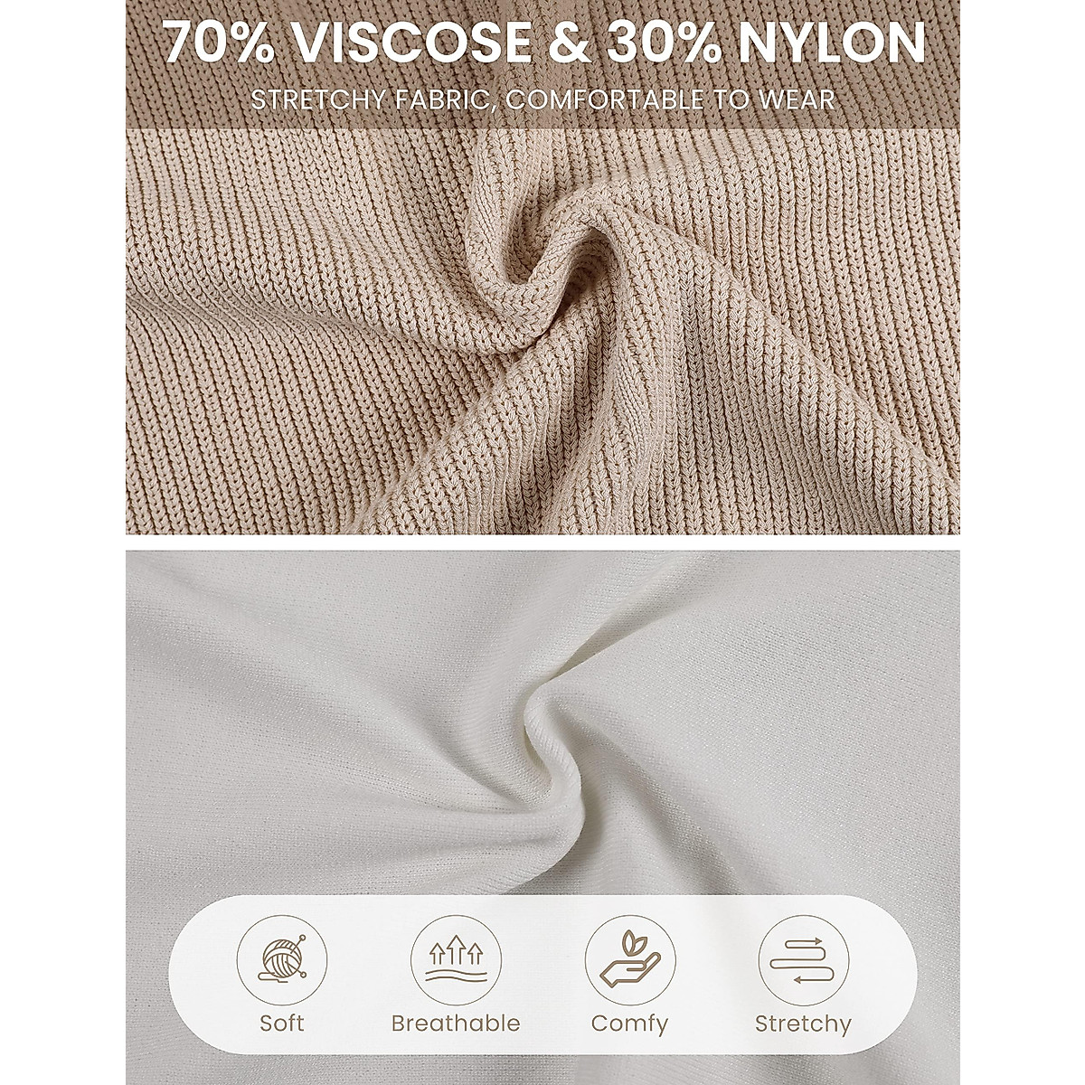 GTLIAE Womens 2 Piece Outfits Sweater Sets Long Sleeve Pullover Knit Top Loose Pant Tracksuit Lounge Set(White-XL)