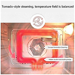 CZDYUF 20L Toaster Oven, Multi-function Stainless Steel Finish with Timer - Toast - Bake - Broil, Natural Convection - 1300 Watts of Power