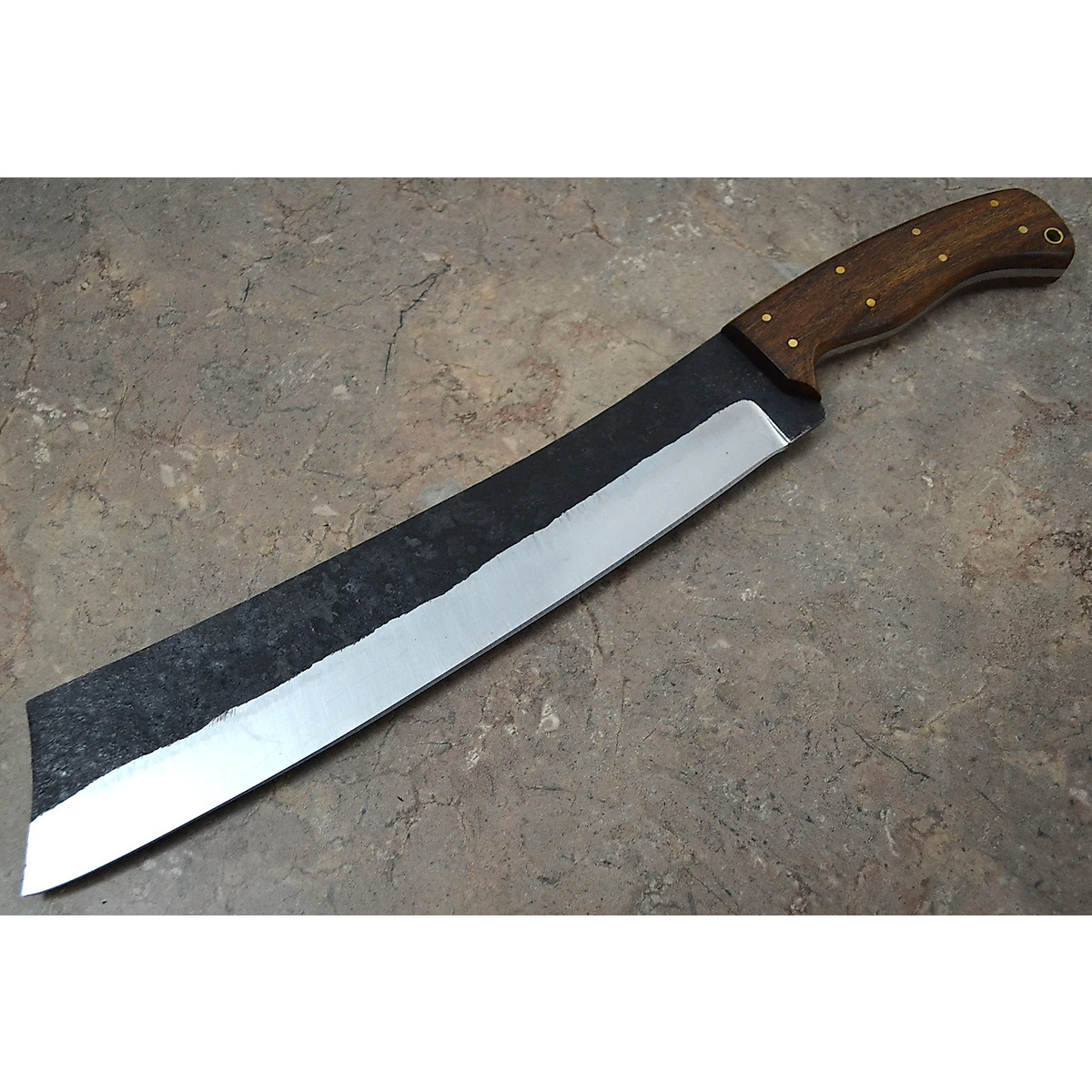 Gneric Ocean Axis Supplies Serbian Meat Cleaver Hand Forged Heavy Duty Bone Chopper Full Tang Butcher Knife High Carbon Steel Chef's Custom Made Rail Track Viking Machete