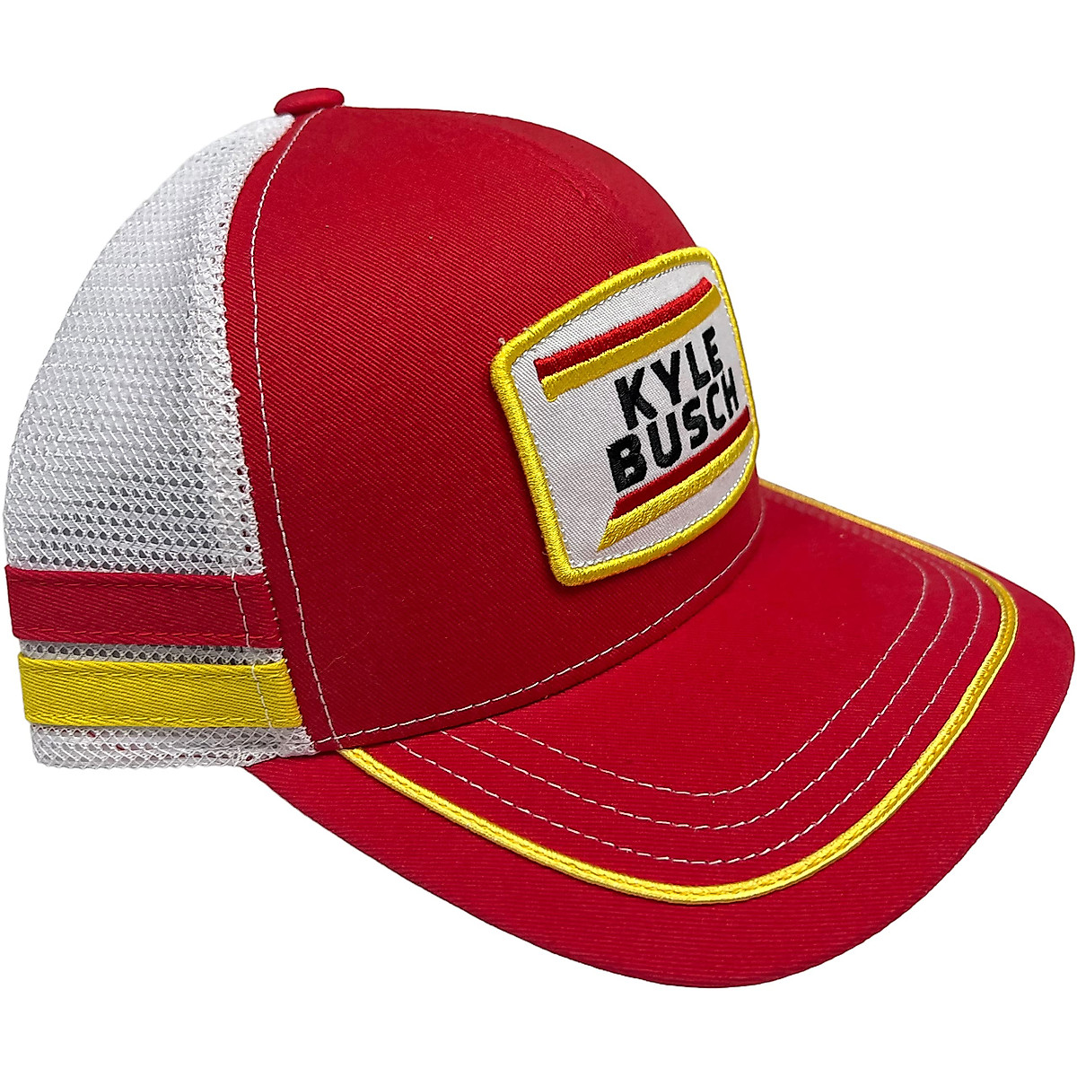 Checkered Flag Sports Kyle Busch Retro Patch Adjustable Hat Red