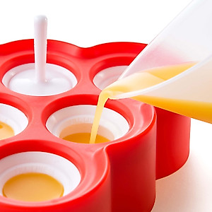 ZOKU - Mini Pop Molds, 9 Miniature Popsicle Molds With Sticks and Drip Guards, Easy-Release BPA-free Silicone