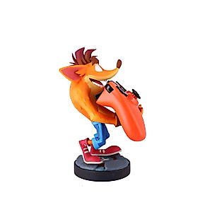 Exquisite Gaming: Crash Bandicoot 4 - Original Mobile Phone & Gaming Controller Holder, Device Stand, Cable Guys, Licensed Figure