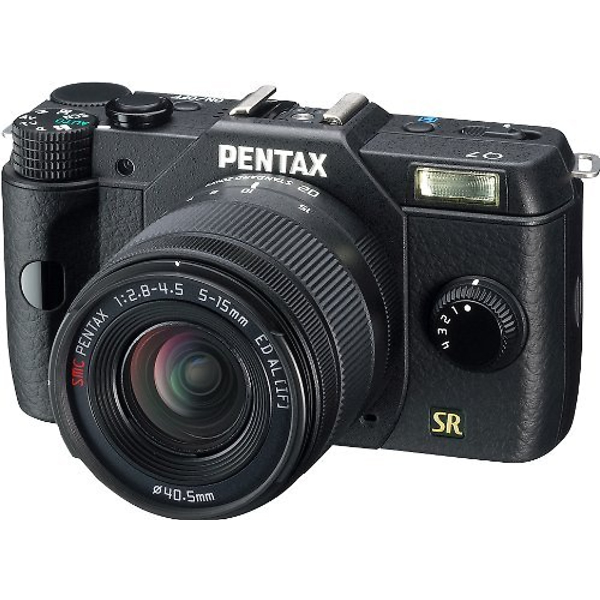 Pentax Q7 02 zoom kit black Mirrorless Digital Camera 12.4MP Mirrorless Digital Camera with 3-Inch LCD and5-15mm (Black) (Discontinued by Manufacturer)