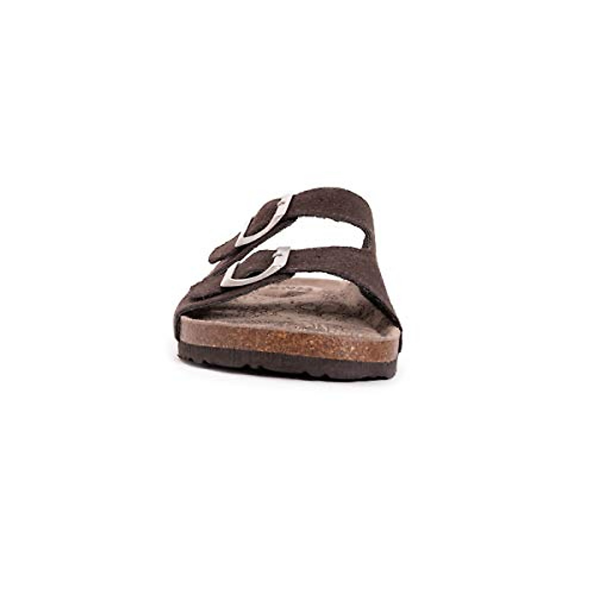 MUK LUKS Women's Terra Turf Marla Flat Sandal, Chocolate, 10