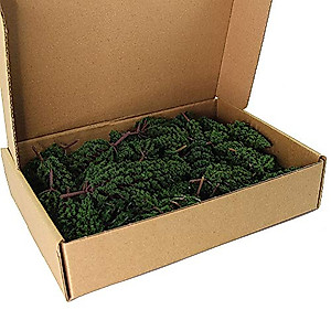 52pcs Model Pine Trees Green Pines Plastic for Forest HO Scale Model Railway Layout Miniature Scenery S0901