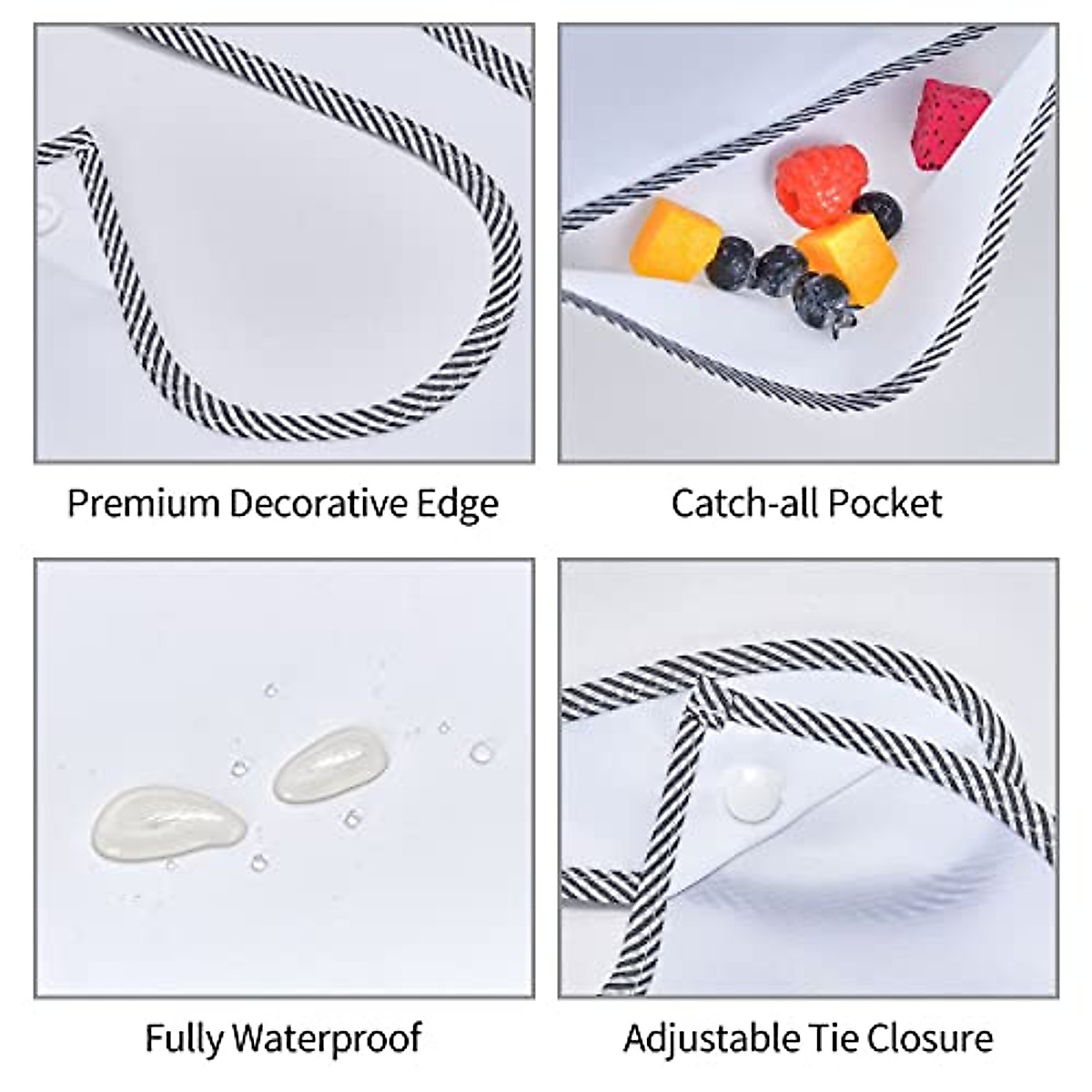 Giraffe Baby Stuff Baby Bibs 2Packs for 6-24 Months Waterproof Washable Fabric (Giraffe)