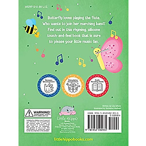 Butterfly's Marching Band - Silicone Touch and Feel Board Book - Sensory Board Book