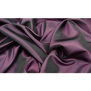 10 Yard Lot Fabric Two Tone Iridescent Apparel Taffeta Eggplant Purple Taf12