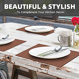 Drawer and Shelf Liner - Truly Non-Slip, Non-Adhesive, Kitchen Cabinet Liners - Heavy, Thick, Durable, Waterproof - Easy Cut to Fit and Protect Any Shelves, Tool Box, Bathroom Surfaces (Brown, 30 FT)