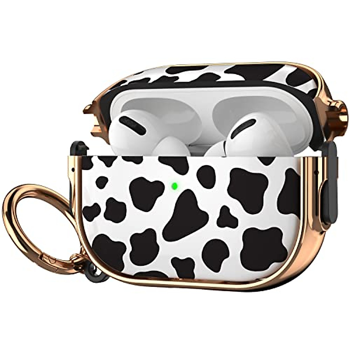 Maxjoy for Airpods Pro Case Cover(2nd/1st Generation), Lock AirPod Pro 2 Case for Women Men with Lock Keychain Protective Hard Case for AirPods Pro(2022/2019)