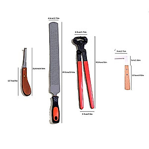 YANDEX Horse Farrier Tools, Horses Hoof Trimmers Tools, Equine Metal Shears Hoof Nipper Cutter Handle Knife Tools Suitable for Horses, Goats, Donkeys and Medium Large Animals.