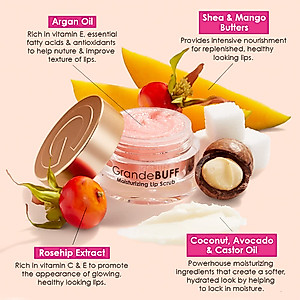 Grande Cosmetics GrandeBUFF Moisturizing Lip Scrub, 0.53 Fl Oz