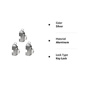 Blaylock DL-80 Cargo Trailer Door Lock - 3-Pack of Keyed Alike Locks