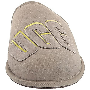 UGG Men's Scuff Graphic Shadow Slipper, Pumice, 11
