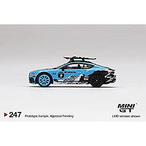 Mini GT 1:64 Bentley Continental GT (Blue) 2020 GP Ice Race #247