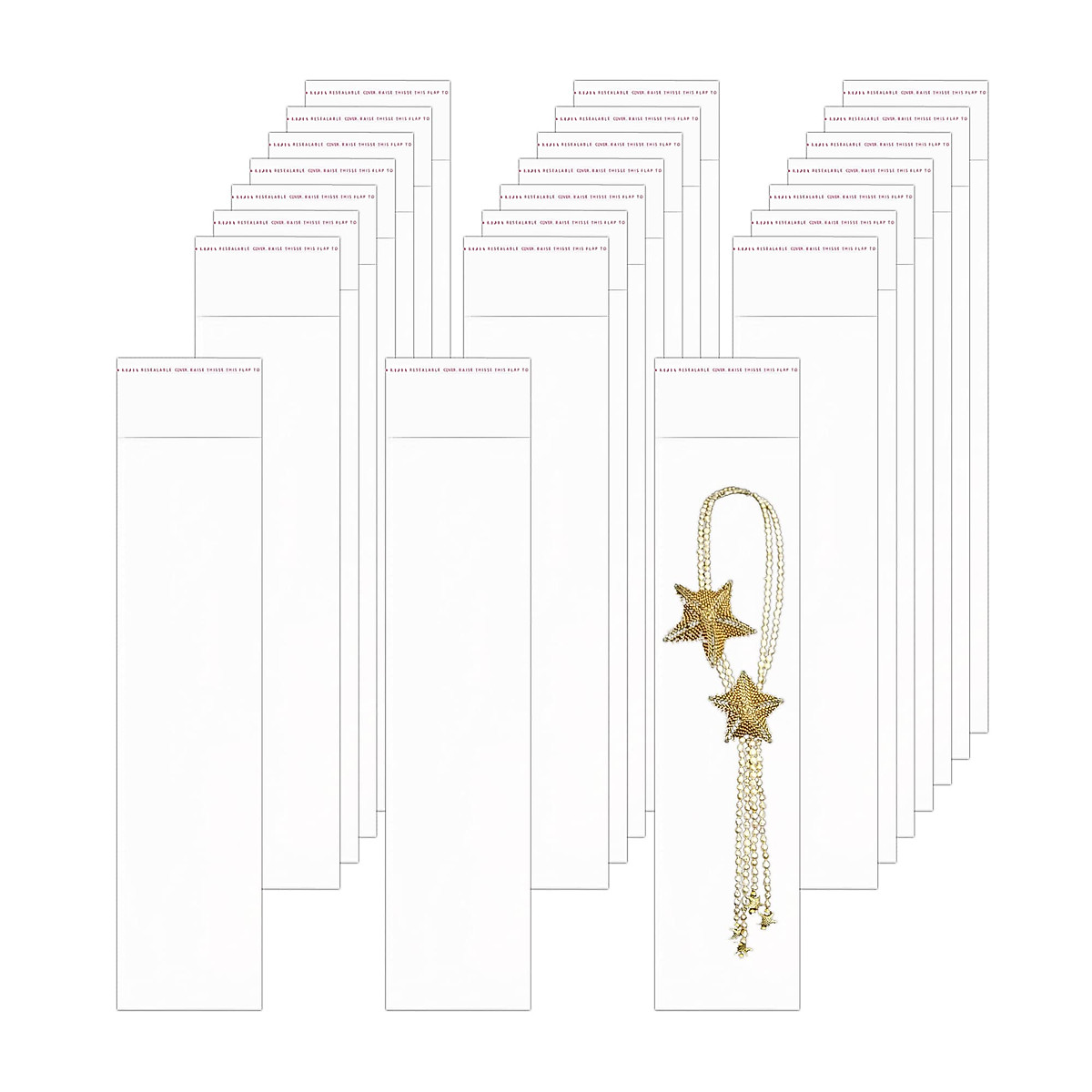 100pcs 3" x 12" Long Adhesive Cello Bags Crystal Sealed Clear Bags Long Resealable Cellophane Bags 1 Mil for Bakery Cookies Candies Jewelry Crafts (8 Sizes to Choose from)