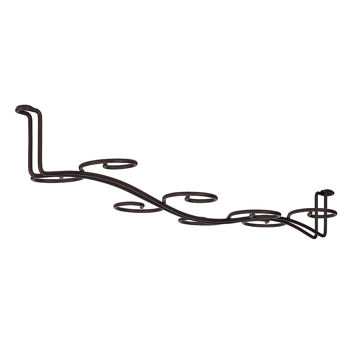 DBYAN Under Cabinet Wine Glass Rack Stemware Holder,Holds up to 8 Glasses Vintage Style Stainless Steel Wall-Mounted Hanging Wine Glass Hanger For Bar Home Cafe,Oil Rubbed Bronze