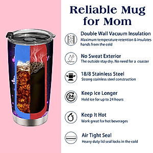 Gifts for Mom from Daughter, Son - Stainless Steel Tumbler 20oz Mom Gifts - Best Mom Gifts - Birthday Gifts for Mom, Mothers Day Gifts Valentines Gifts Christmas Gifts For Mom From Kid