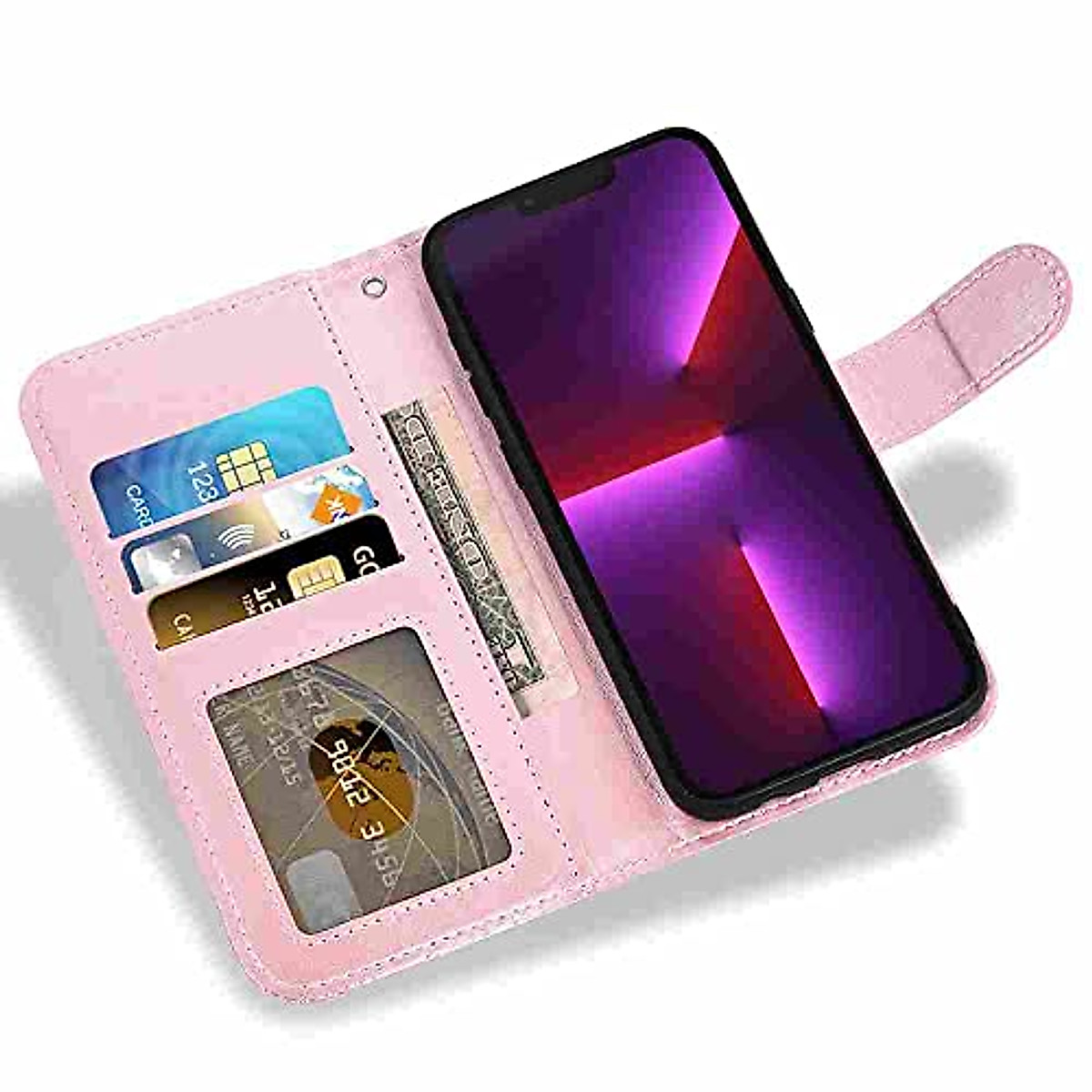 BANLEI2U Phone Cover Folio Wallet Case for LG V20, Premium PU Leather Slim Fit Cover for LG V20, 1 Photo Frame Slot, Easy Access, Pink