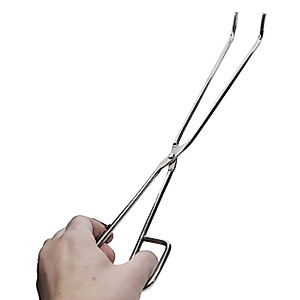 EISCO Crucible Tong, 13 Inch - Straight, Extra Long - Stainless Steel - For Furnace Use