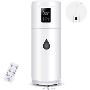 17L/4.5Gal Ultra Large Humidifiers for Bedroom 2000 sq ft, Quiet Humidifiers for Large Room, Tower Humidifier with 4 Mist Mode & Extension Tube for Home School Office Commercial Greenhouse Plants