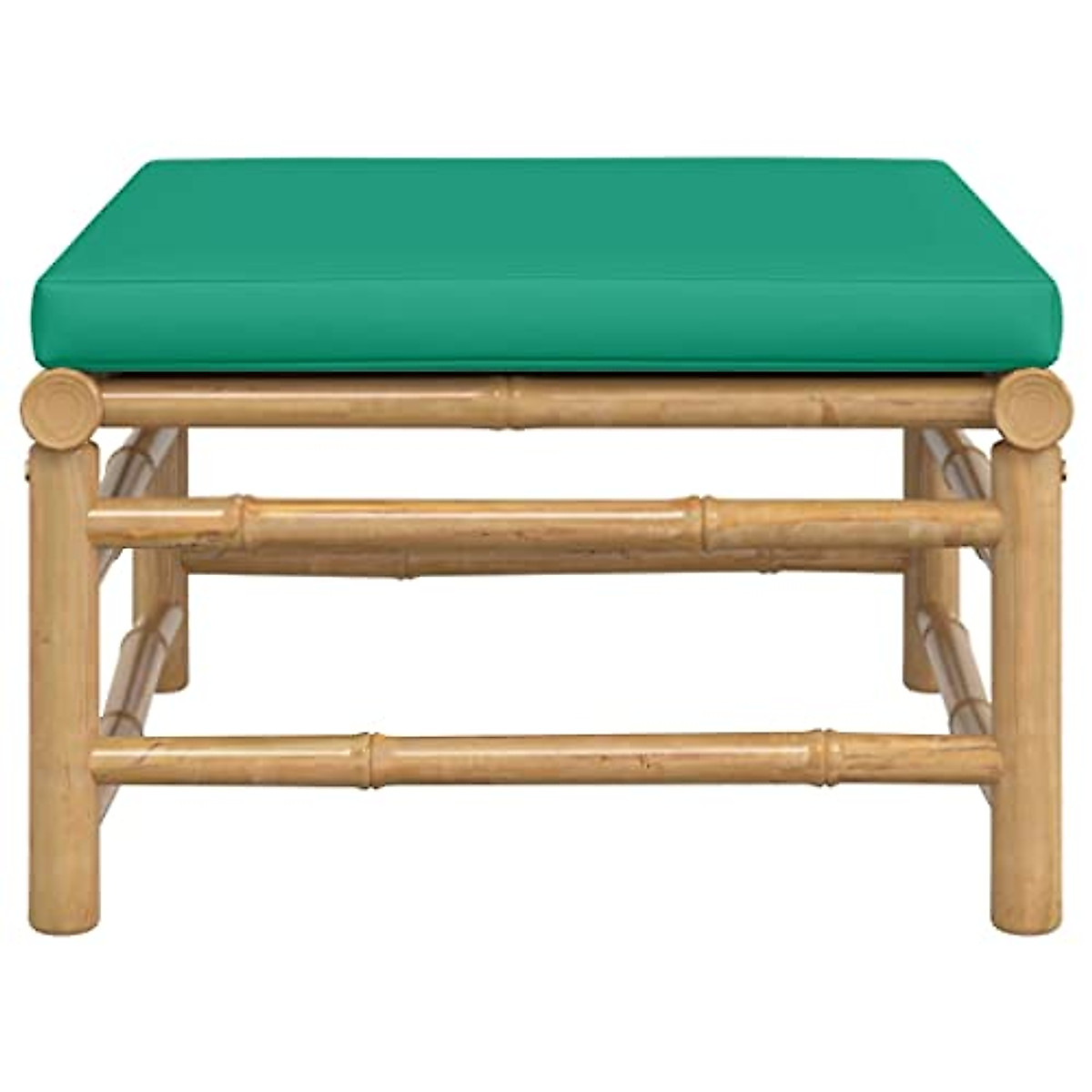 Patio Footstool with Green Cushion Bamboo The Ultimate Patio Experience Leisurely Outdoor Experiences