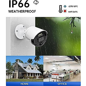SWANN Master 4K 8 Channel Home Security Camera System, 2TB NVR, 4 PoE IP Cameras Outdoor, 8MP Wired Surveillance CCTV, Heat Motion Vehicle Detection, LED Light, 24/7 Recording Security Camera, 876804