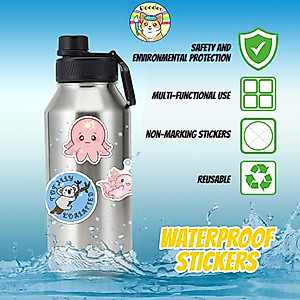 Doodou 200 PCS Animal World Stickers for Laptop, Water Bottles, macbooks, Computer... Perfect for Kids, Teens (Vinyl and Waterproof) (200