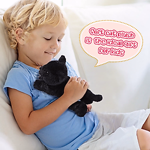 Harrycle 3 Pcs 9 Inch Cat Stuffed Animal Plush Gift Cute Kitten Plush Toys Small Cat Stuffed Animal Sleeping Gifts for Boys Girls Pet Party Favors(Stylish Style)