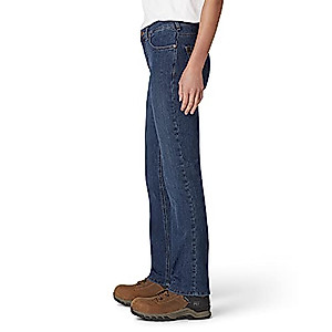 Dickies Women's Perfect Shape Denim Jean-Straight Stretch, stonewashed indigo blue, 12RG