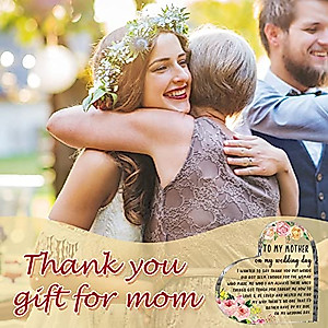Gifts for Mother of The Bride Mother of The Bride Gifts from Daughter Thank You for Being The Best Mom Acrylic Heart Keepsake Wedding Gift from Daughter Thank You Wedding Gift (Flower)