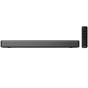 Hisense HS214 2.1ch Sound Bar with Built-in Subwoofer, 108W, All-in-one Compact Design with Wireless Bluetooth, Powered by Dolby Audio, Roku TV Ready, HDMI ARC/Optical/AUX/USB, 3 EQ Modes,Black