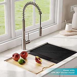 Kraus KWU110-30 Kore Kitchen Single Bowl, 30 Inch, 30"- Workstation Sink