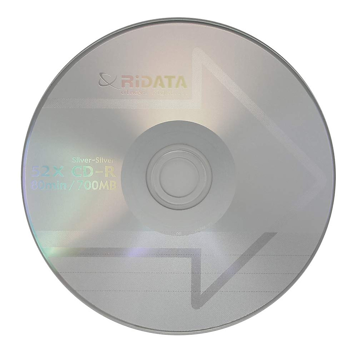 600 Pack Ridata CD-R 52X 700MB 80Min Branded Logo Blank Media Recordable Disc