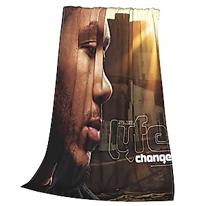 Flannel Blanket Lyfe Jennings Soft Lightweight Throw Blanket Warm Durable Sofa Couch Decor Beding 50"X40"