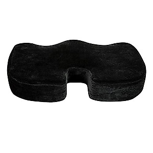 Flash Furniture Seat Cushion for Office Chair - CertiPUR-US Certified Memory Foam - Pillow for Sitting, Black