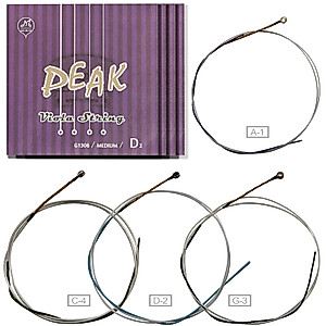 MI&VI PEAK Premium Viola Strings — Universal Full Set (A-D-G-C) for 12” Violas | Synthetic Core | Ball-Ends | Medium Gauge Tension - By MIVI Music
