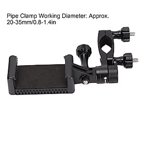 Bike Camera Holder, 360 Degree Rotation Motorcycle Camera Bracket Corrosion Resistance Slip Resistance Pad for Sports Camera