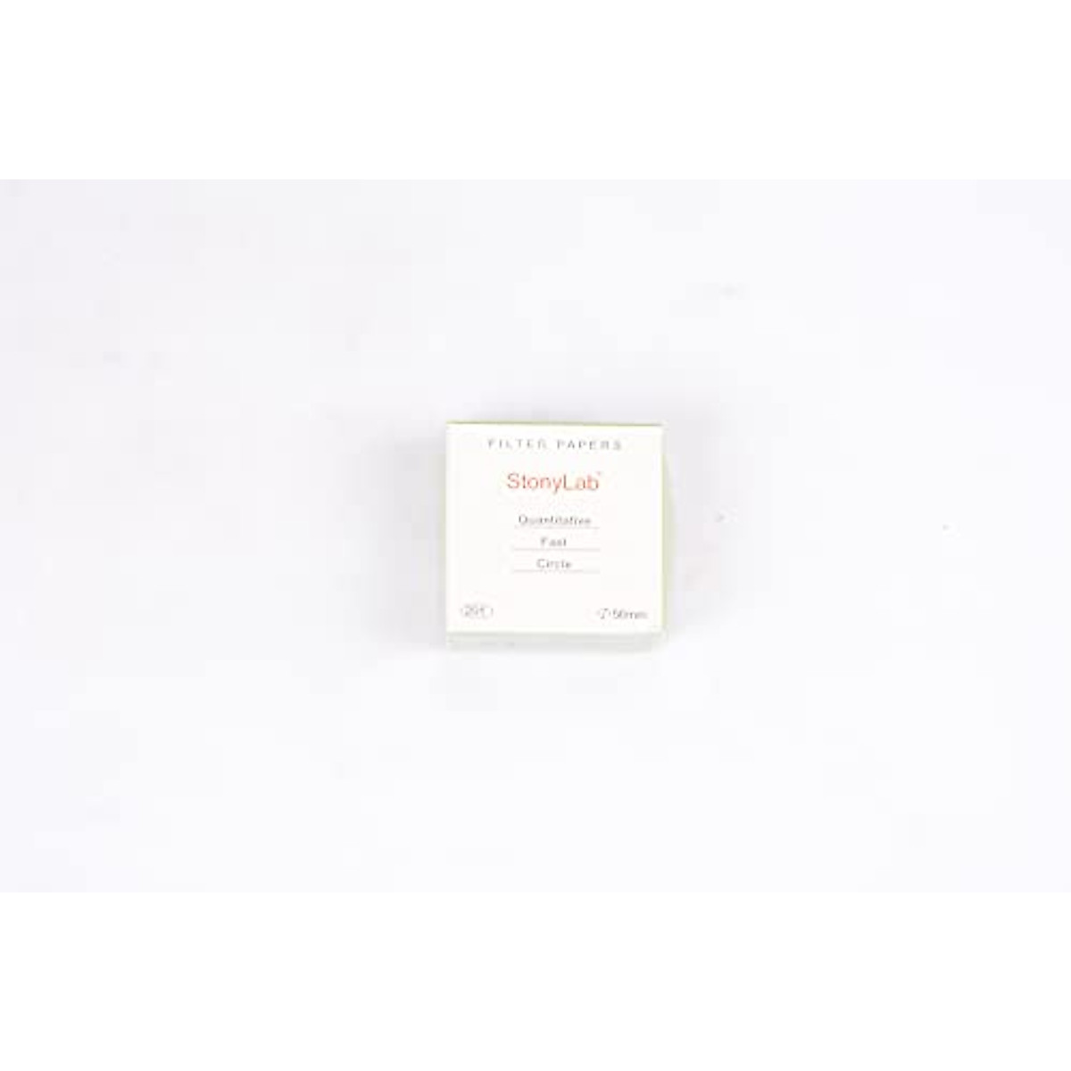 stonylab Quantitative Filter Paper Circles, 100 Pack Fast Speed Cellulose Filter Paper 25 Microns Particle Retention, 56 mm Diameter