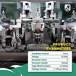 Front Side AC Heater Blower Motor Assembly Replacement for Dodge Ram Avenger Honda Accord Odyssey Jeep Lincoln Acura