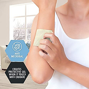 MED PRIDE Calcium Alginate 4.25” x 4.25” Wound Dressing Pads| 10-Pack, Antimicrobial, Non-Stick Padding, Sterile, Highly Absorbent & Comfortable| Flexible & Gentle on The Skin, Faster Healing