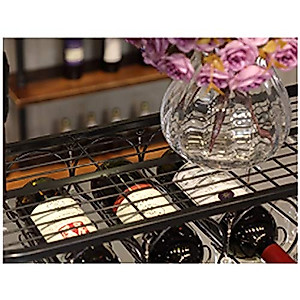 Stylish Simplicity Wine Glass Holder Vintage Iron Inverted High Glass Holder Simple Creative Display Decoration Stylish Simplicity Bottle Holder Adjustable Wine Glass Holder (Bronze 100 * 25Cm), PIB