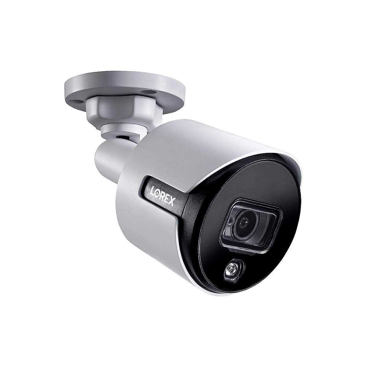Lorex C881DA 4K Ultra HD Analog Active Deterrence Security Bullet Camera with Color Night Vision, 135ft IR NV, IP67, Works with D841, D861, D862, D871B, LHV5100, Camera Only, White, 4PK(M.Refurbished)
