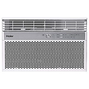 Haier Smart Window Air Conditioner 10,000 BTU Easy Install Kit Included Complete With Wifi & Smart Home Connectivity Energy Star Certified Cools up to 450 Square Feet 115 Volts White