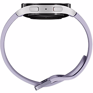 SAMSUNG Galaxy Watch 5 40mm Bluetooth Smartwatch w/Body, Health, Fitness and Sleep Tracker, Sapphire Crystal Glass, Enhanced GPS Tracking, US Version, Silver Bezel w/Purple Band (Renewed)
