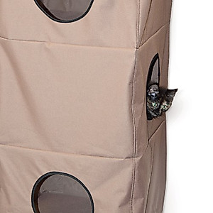 K&H Pet Products Hangin' Cat Condo Large Tan 23" x 16" x 65" Cat Furniture