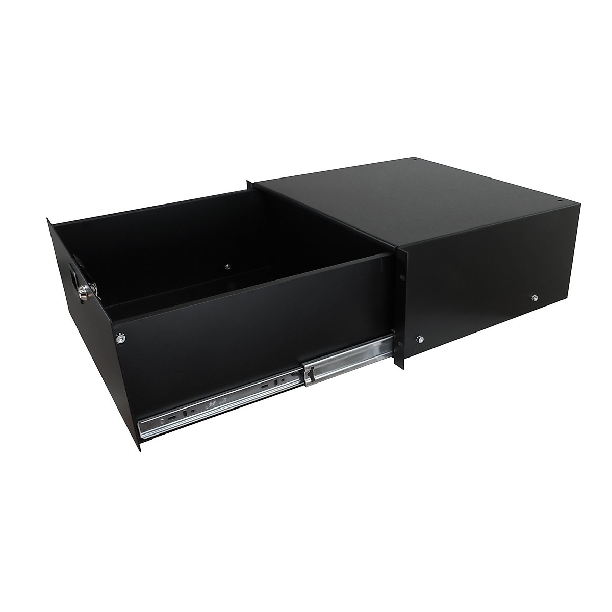 Penn Elcom 3234LK 4 Space (4U) Steel Rack Drawer with Slam Latch & Keyed Lock, 15.25 Inch Deep